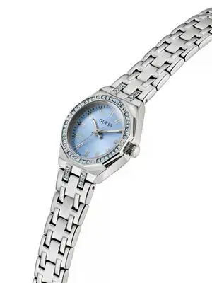 Guess Silver-tone Multi-function Watch With Swarovski Recreated™ Crystals