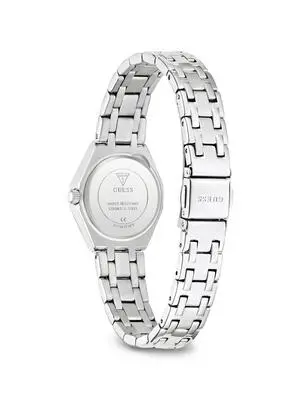 Guess Silver-tone Multi-function Watch With Swarovski Recreated™ Crystals