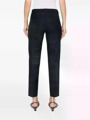 Marella Check-pattern Slim-fit Trousers