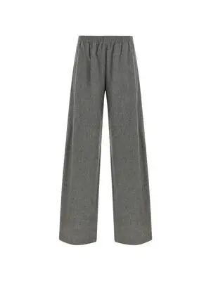 Fabiana Filippi Filo Diamante Wide-leg Trousers - Grey