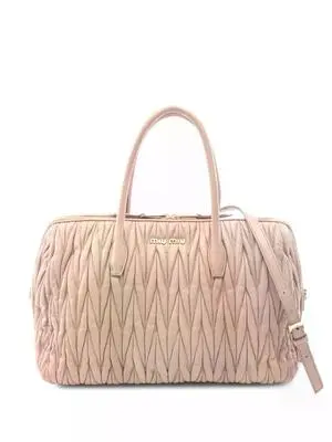 Miu Miu Matelassé Tote Bag - Pink