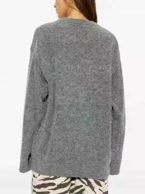 GANNI Logo-intarsia Knitted Sweater
