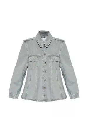 GANNI Button-down Denim Shirt - Blue