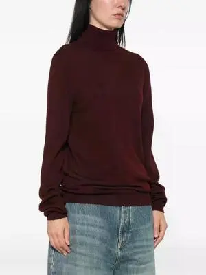 THE FRANKIE SHOP Eve Turtleneck Long-sleeve Sweater - Red