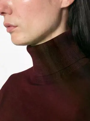 THE FRANKIE SHOP Eve Turtleneck Long-sleeve Sweater - Red