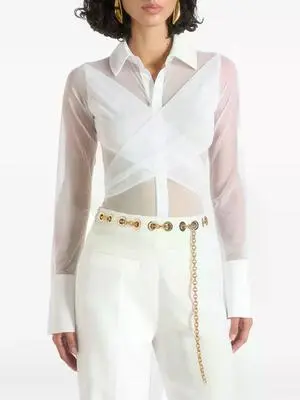 Manière De Voir Sheer Crossover Bodysuit