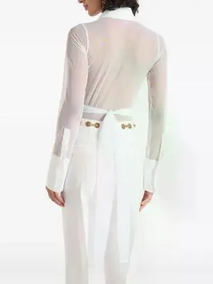 Manière De Voir Sheer Crossover Bodysuit