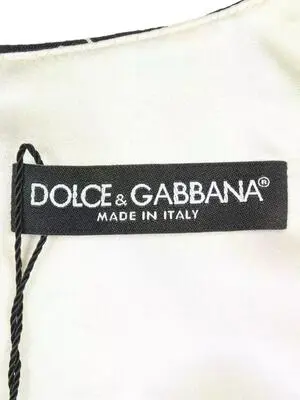 Dolce & Gabbana Floral Print Mini Dress - White