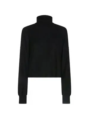 THOM KROM Roll Neck Long Sleeve Sweater - Black