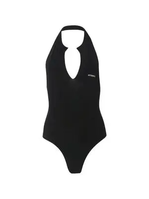 Vetements Halterneck Logo-print Bodysuit
