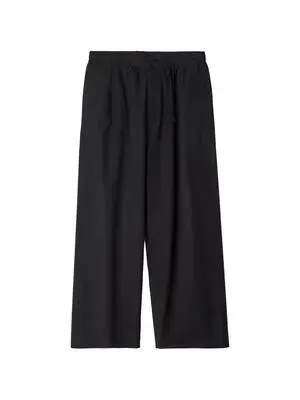LEMAIRE Pyjama Pants In Light Cotton Twill - Black