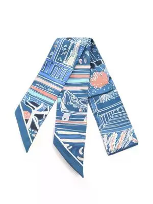 Hermès 2010s Rayures D'ete Twilly Scarf