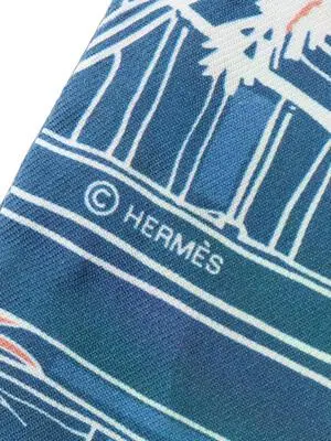 Hermès 2010s Rayures D'ete Twilly Scarf