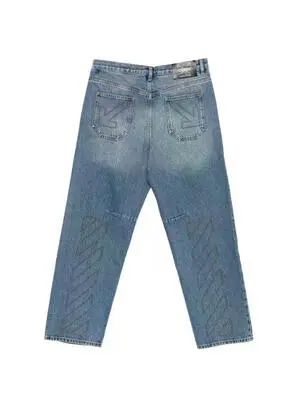 Off-White Arrows Motif Cotton Jeans