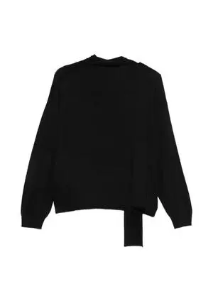 Liu Jo Logo-embellished Scarf-detail Sweatshirt