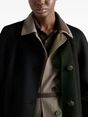 Prada Single-breasted Double Cashmere And Wool Coat