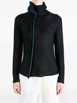 Y’s Asymmetrical High-neck Sweater