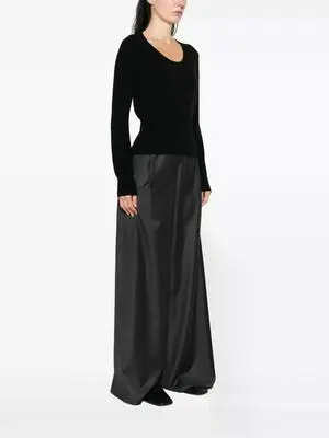 Max Mara Ribbed-knit Scoop-neck Sweater
