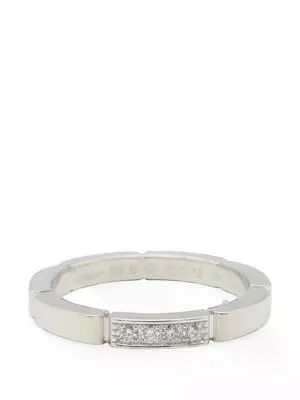Cartier 18k White Gold Diamond Maillon Panthère Ring