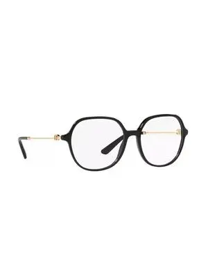 Dolce & Gabbana Logo-plaque Glasses - Black