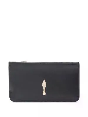CHRISTIAN LOUBOUTIN 2020s Logo-plaque Coin Purse - Black
