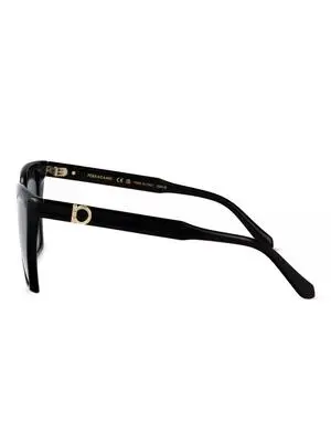 FERRAGAMO Geometric Frame Sunglasses