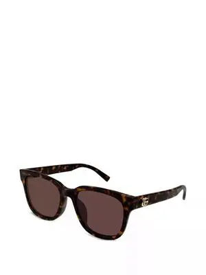 Gucci Double G Square-frame Sunglasses