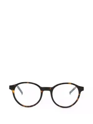 Saint Laurent Round Frame Glasses - Brown