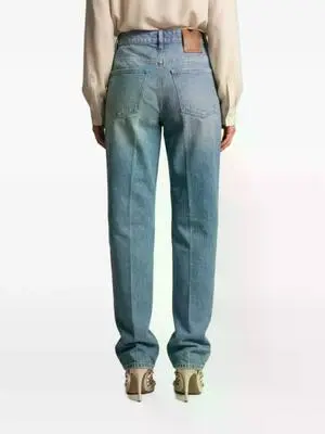 Valentino Garavani Button-embellished Straight Leg Jeans