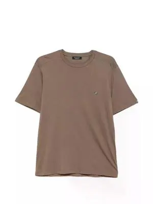 Stefano Ricci Logo-plaque T-shirt - Brown