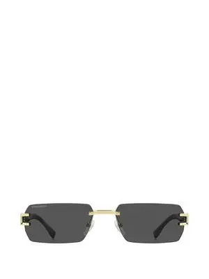 Dsquared2 Rectangle-frame Sunglasses - Gold
