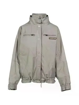 Attico Logo-patch Drawstring Bomber Jacket