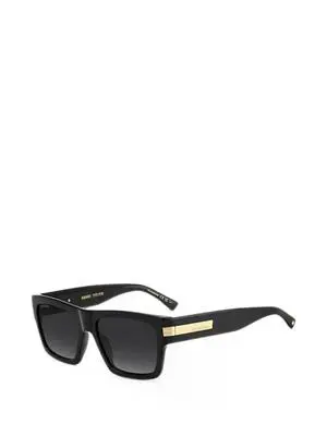 Dsquared2 Logo-plaque Square-frame Sunglasses - Black