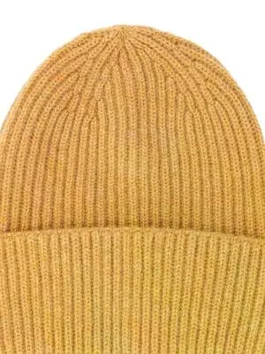 Fedeli Ribbed-knit Cashmere Beanie Hat - Neutrals