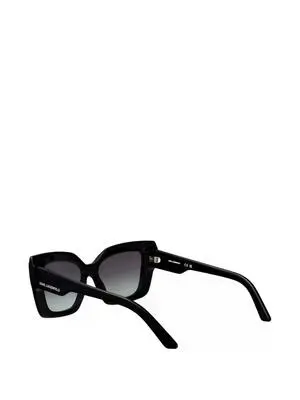 Karl Lagerfeld Logo-print Square-frame Sunglasses