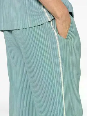 Issey Miyake Pleated Trousers - Blue