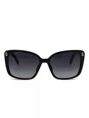 Marc Jacobs Geometric Logo Plaque Sunglasses - Black