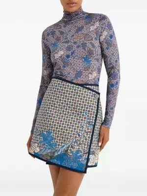 MARIE OLIVER Orca Floral-print Mini Skirt