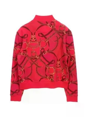 Hermès 2010s Eperon D'or Finesse Bomber Jacket - Red