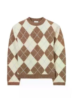 Claudie Pierlot Multicoloured Argyle Jumper