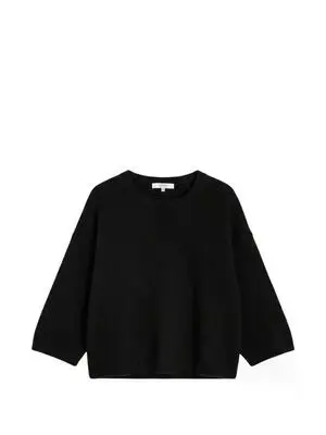 Chinti & Parker Cloud Cropped-sleeve Sweater
