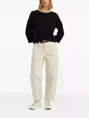 Chinti & Parker Cloud Cropped-sleeve Sweater