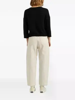 Chinti & Parker Cloud Cropped-sleeve Sweater