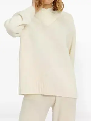 Chinti & Parker Cashmere Wrap Neck Sweater