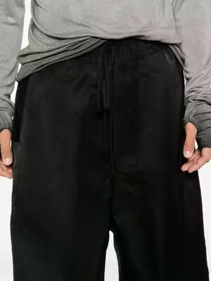 THOM KROM Drawstring Cropped Wide-leg Trousers
