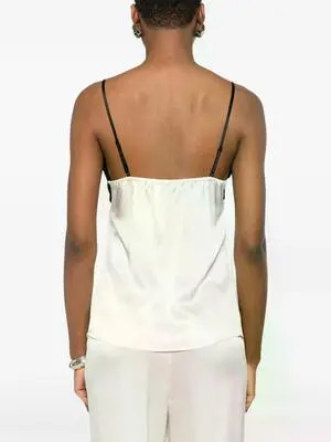 Co Lace Trim Spaghetti Strap Blouse