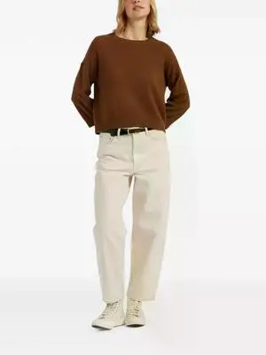 Chinti & Parker Cloud Cropped-sleeve Sweater - Brown