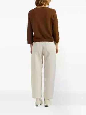 Chinti & Parker Cloud Cropped-sleeve Sweater