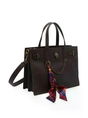 Kurt Geiger Eagle Plaque Tote Bag With Printed Scarf Detail