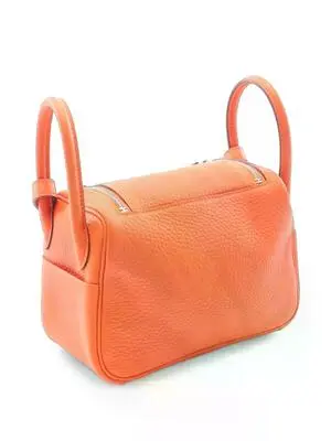 Hermès Mini Lindy Crossbody Bag - Orange